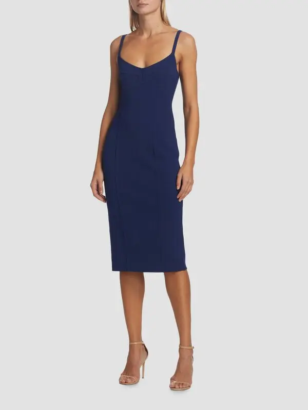 Michael Kors Wool-blend Slip Sheath Dress