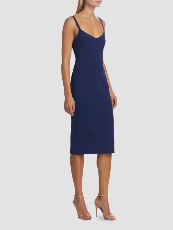 Michael Kors Wool-blend Slip Sheath Dress