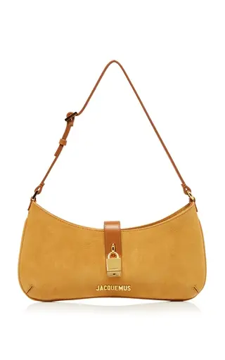 Jacquemus Le Bisou Cadenas Suede Bag