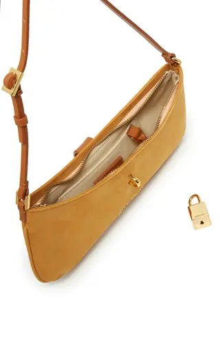 Jacquemus Le Bisou Cadenas Suede Bag