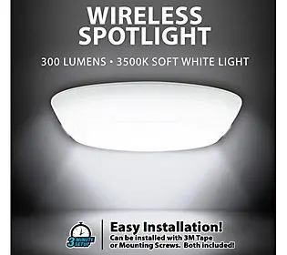 BELL & HOWELL Bell + Howell Wireless Ceiling Led Light With R Emote Control