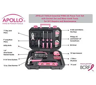 APOLLO 65-piece Household Tool Kit