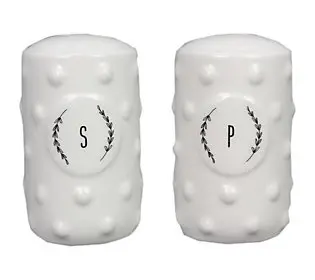 YOUNG'S INC. Young's Inc 2-piece Cottage Core Salt And Peppe R Shaker Set - One-color