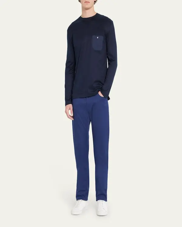 Zimmerli T-shirt With Chest Pocket - Midnight