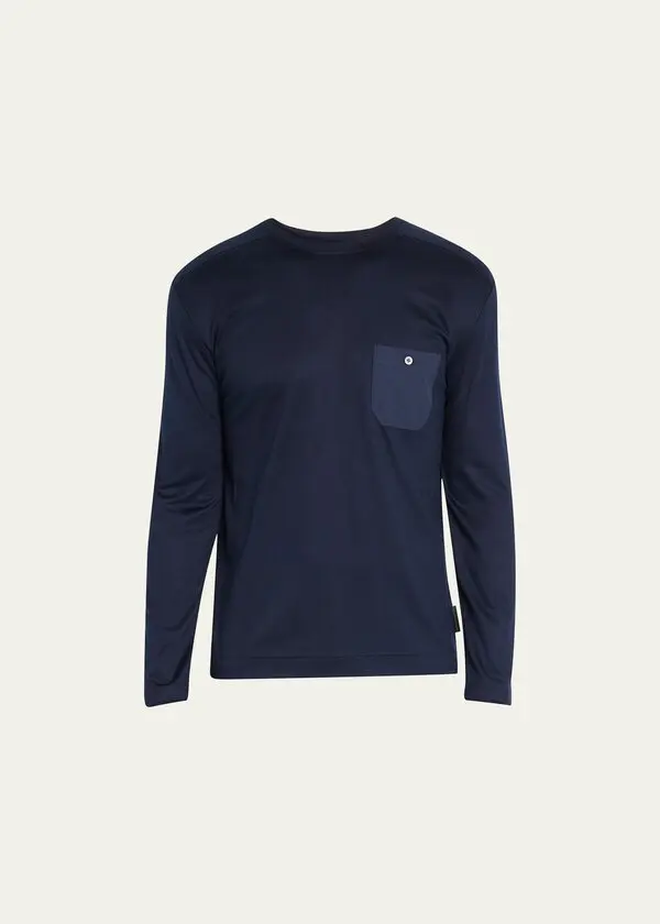 Zimmerli T-shirt With Chest Pocket - Midnight