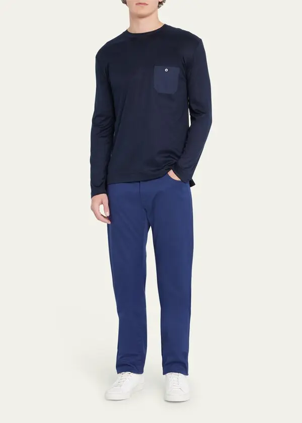 Zimmerli T-shirt With Chest Pocket - Midnight