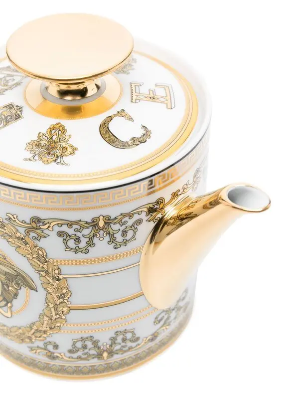 Versace Virtus Medusa Tea Pot - Gold-tone/white