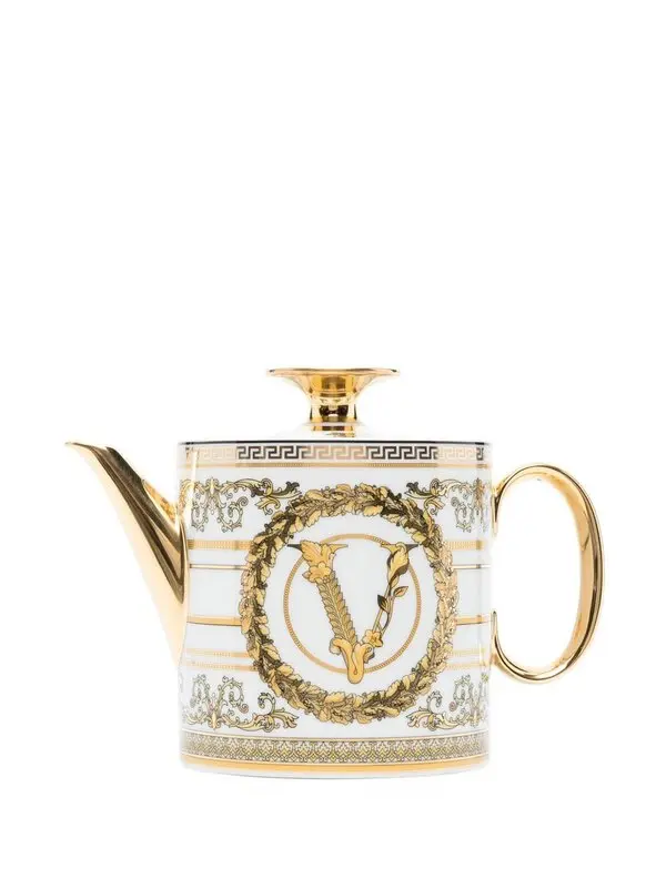 Versace Virtus Medusa Tea Pot - Gold-tone/white