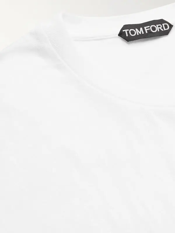 TOM FORD Slim-fit Cotton-blend Jersey T-shirt