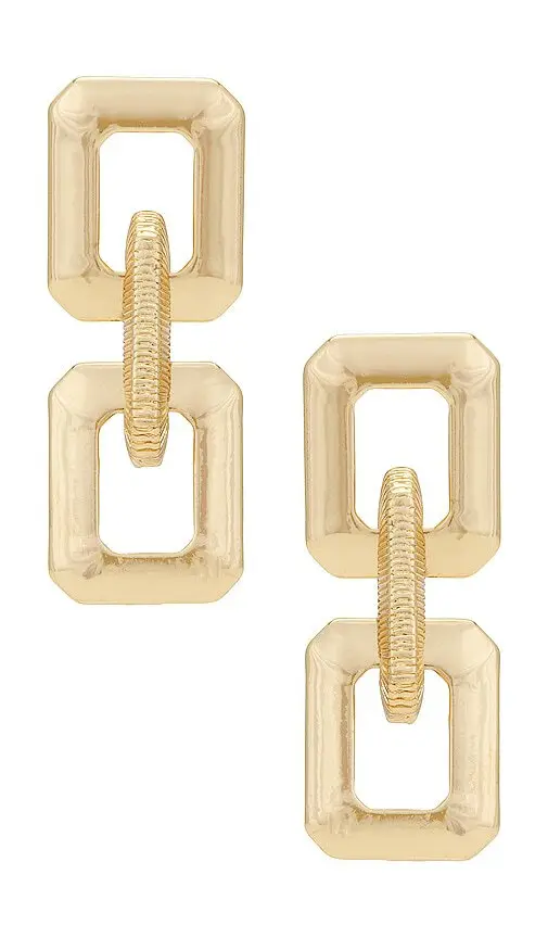8 Other Reasons Main Frame Earrings - Gold