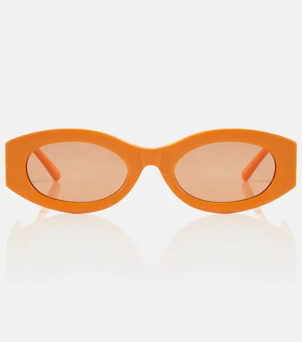 Attico Berta Oval Sunglasses - Orange