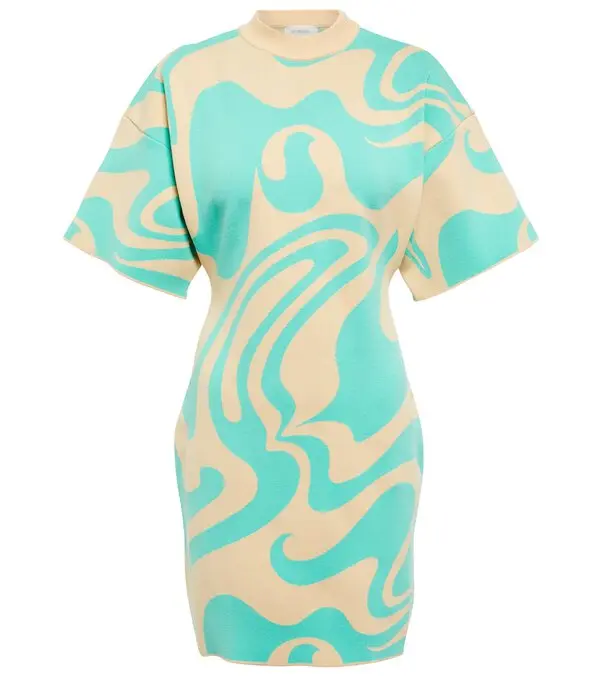 Sportmax Ornati Jacquard Mini Dress