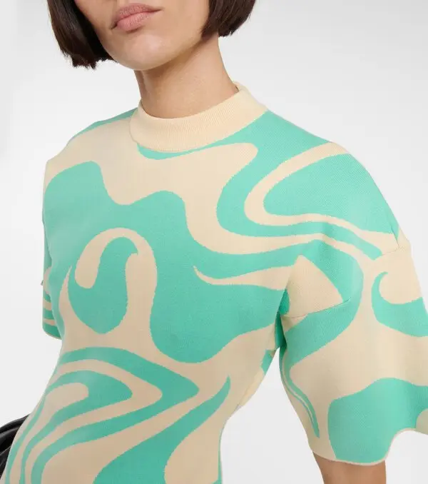 Sportmax Ornati Jacquard Mini Dress