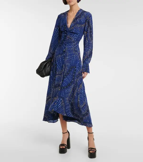 Altuzarra Mila Silk Midi Dress
