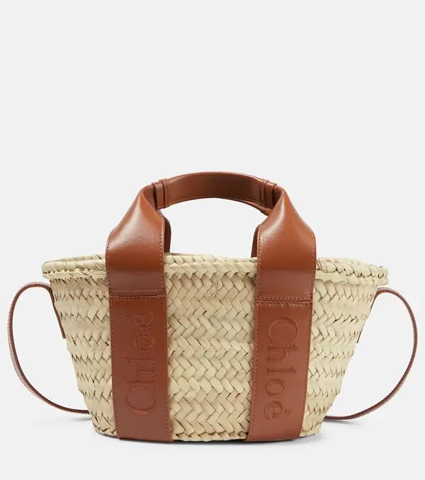 Chloé Sense Raffia Tote Bag