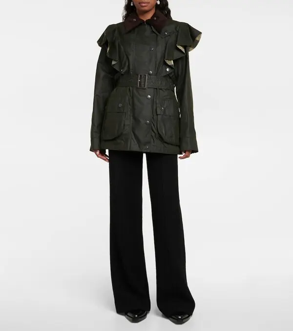 Chloé X Barbour Dustyn Jacket In Green - 30% Off | Editorialist