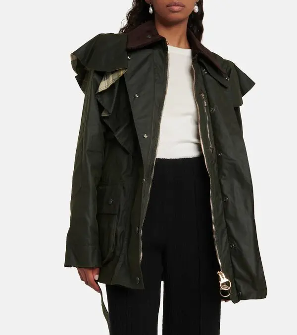 Chloé X Barbour Dustyn Jacket In Green - 30% Off | Editorialist