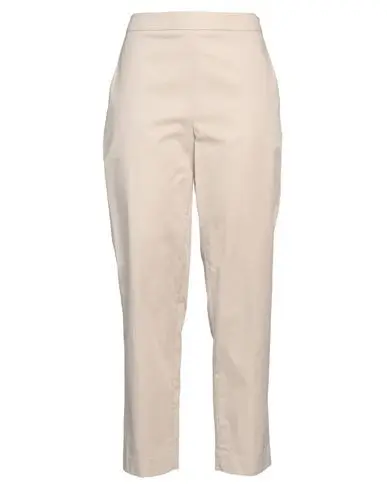 Liviana Conti Tapered Twill Pants - Beige