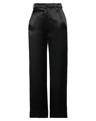 ANN DEMEULEMEESTER Acetate Straight-leg Pants - Black