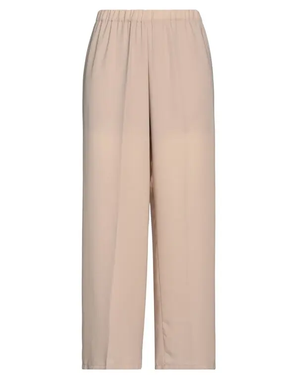 BOUTIQUE DE LA FEMME Wide Leg Pants - Beige