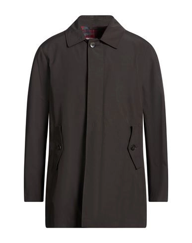 BARACUTA Charcoal Cotton Polyester Mackintosh Coat