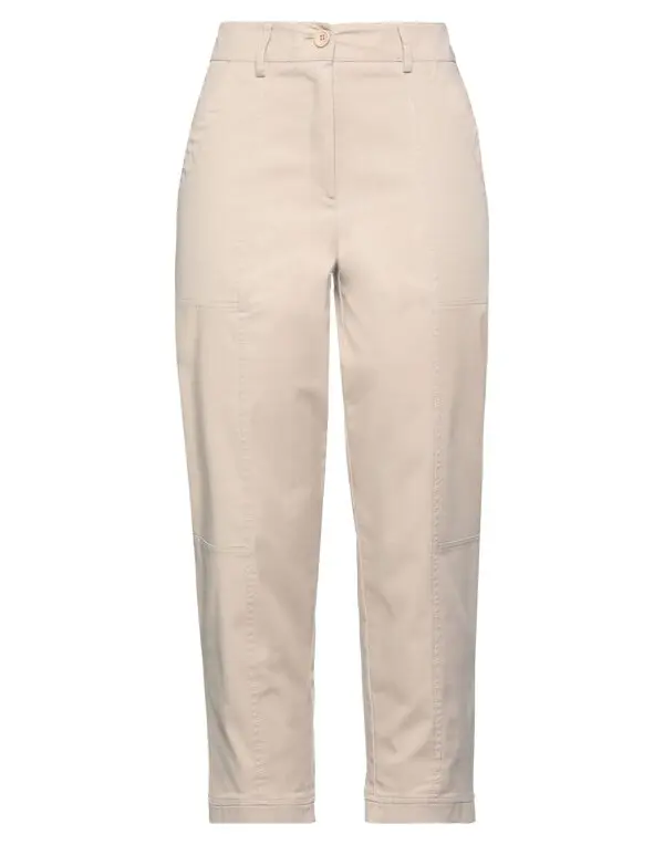 CRISTINA ROCCA High Waisted Tapered Leg Chinos - Grey