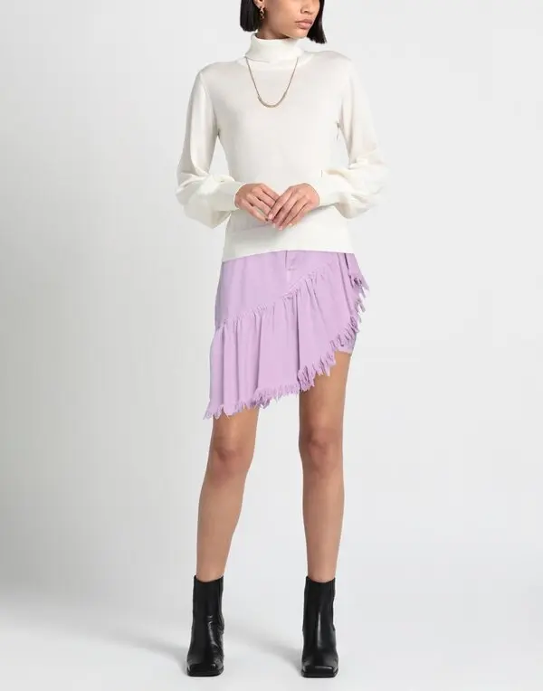 GAËLLE PARIS Denim Pencil Skirt - Purple