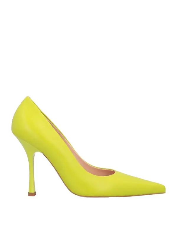 LIU •JO Pumps In Leather - Acid Green