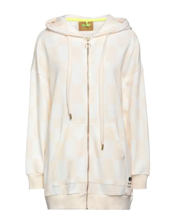 OOF WEAR Two-tone Checked Cotton French Terry Zip-up Hoodie