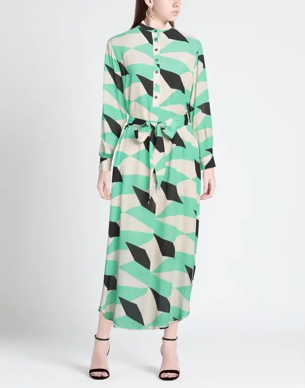 OTTOD'AME Maxi Shirt Dress - Light Green