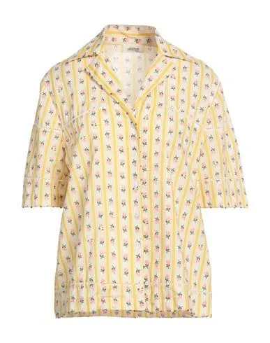 OTTOD'AME Floral Print Woven Shirt - Yellow