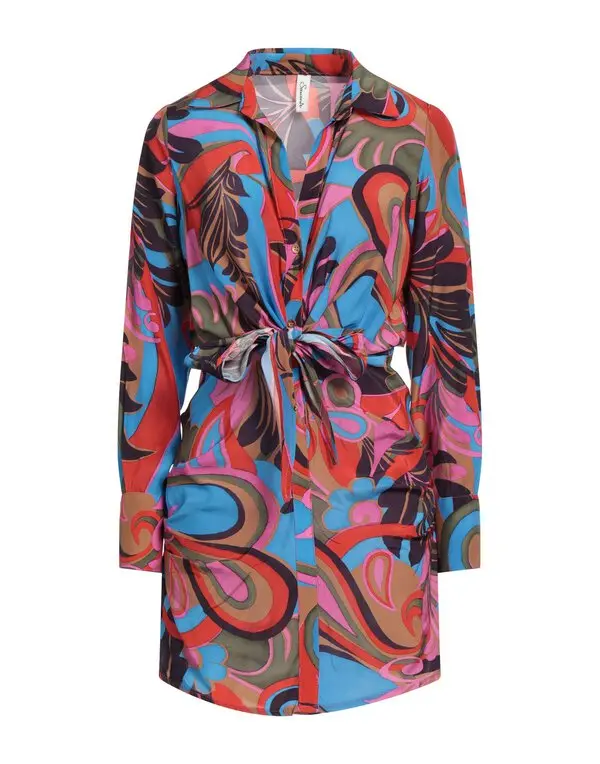 SOUVENIR Satin Paisley-print Mini Dress