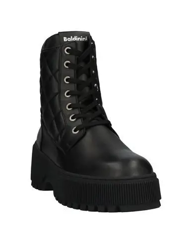 BALDININI Ankle Combat Boots - Black