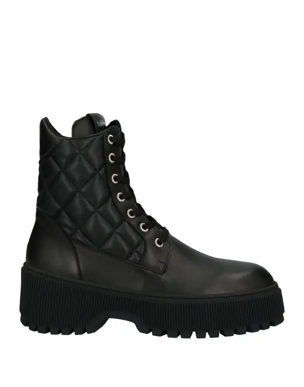 BALDININI Ankle Combat Boots - Black