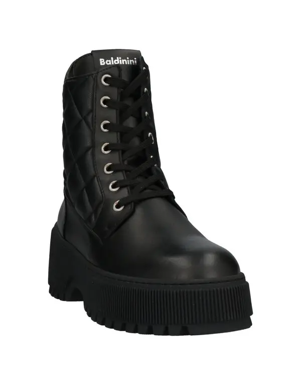 BALDININI Ankle Combat Boots - Black