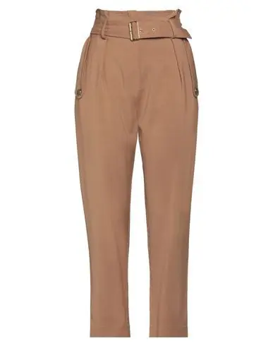 Elisabetta Franchi Tapered Viscose Blend Pants - Beige