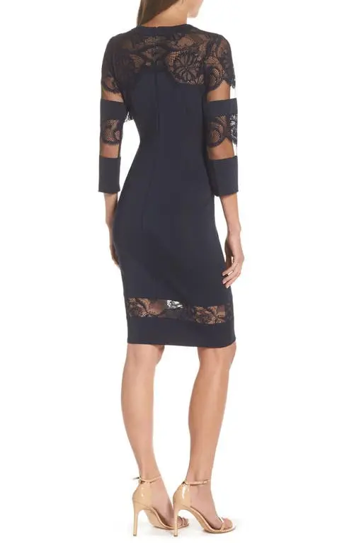 Tadashi Shoji Fringe Sheath Dress