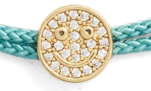 Estée Lauder Pavé Smiley Face Slider Bracelet