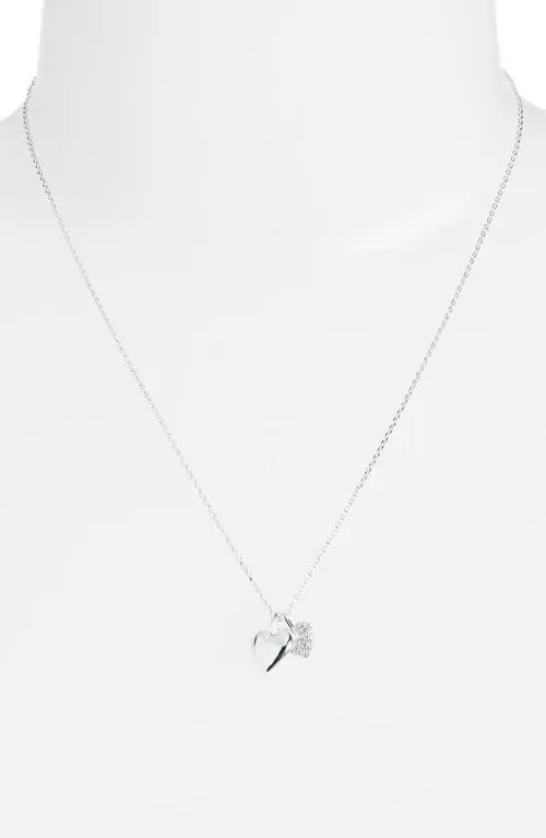 Estée Lauder Double Heart Charm Necklace