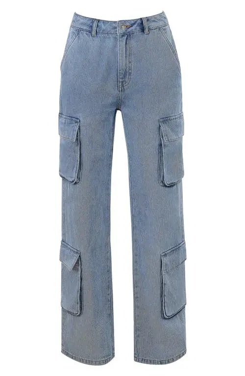 House Of Cb Ria Utility Cargo Jeans