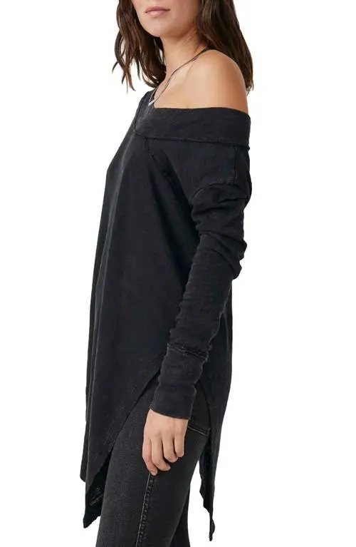 Free People To The Right Off The Shoulder Knit Top