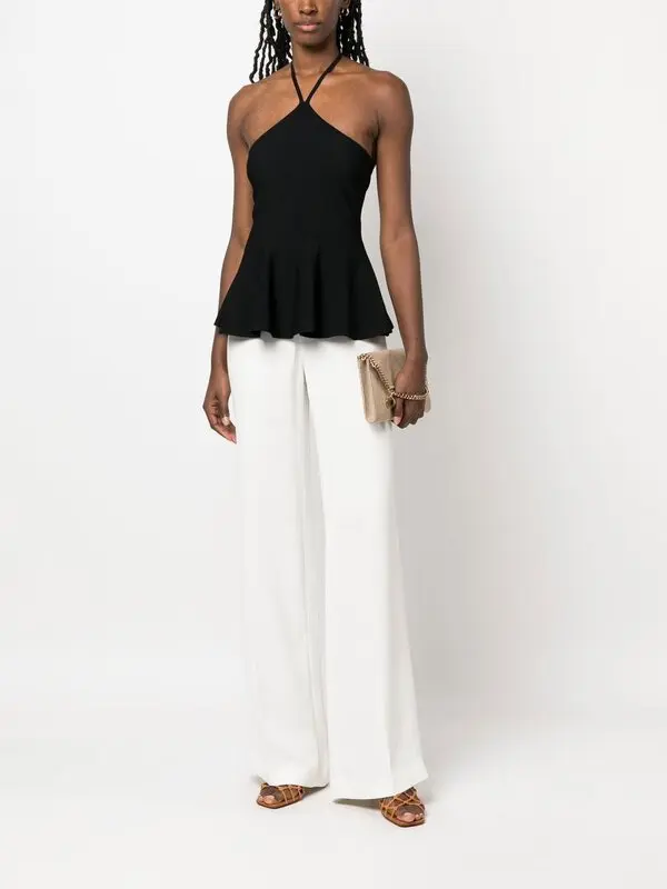 Stella McCartney High-waisted Flared Trousers - White
