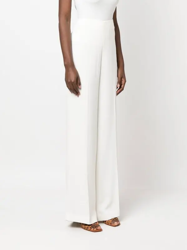 Stella McCartney High-waisted Flared Trousers - White