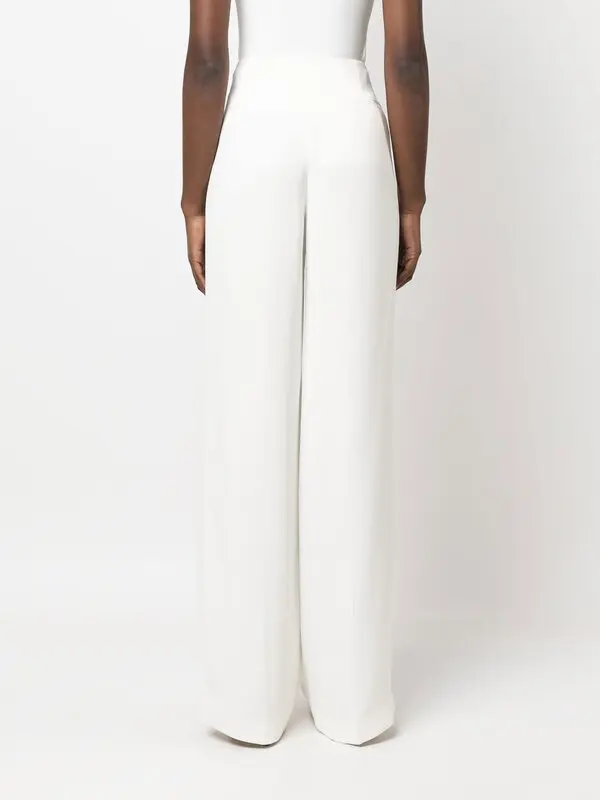 Stella McCartney High-waisted Flared Trousers - White