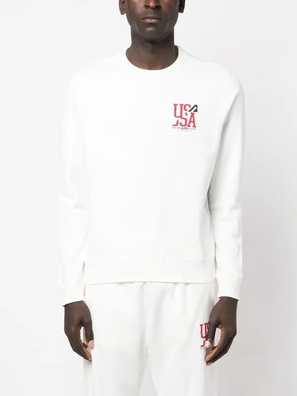 AUTRY Cotton Logo Print Sweatshirt