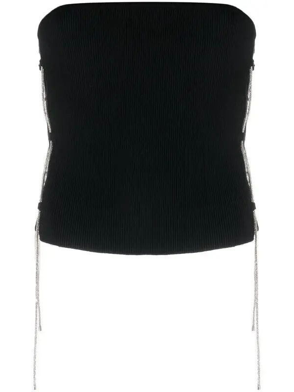 Giuseppe Di Morabito Crystal-embellished Bandeau Top - Black