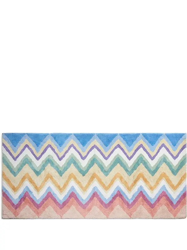 Missoni Amone Zigzag-print Bath Rug - Neutrals