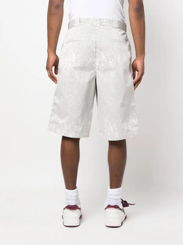 Heron Preston Striped Canvas Shorts