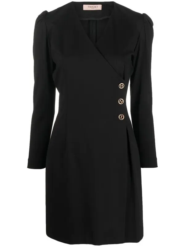 TWINSET Long-sleeved Wrap Dress