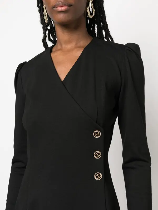 TWINSET Long-sleeved Wrap Dress